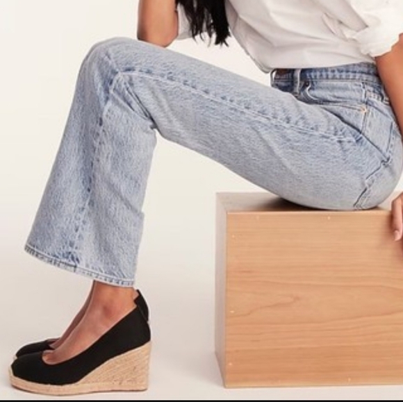J. Crew | Shoes | J Crew Seville Black Canvas With Tan Espadrille ...